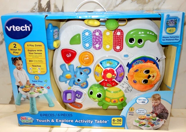VTECH TOUCH AND Explore Activity Table With Sit-to-Stand Play kids ...