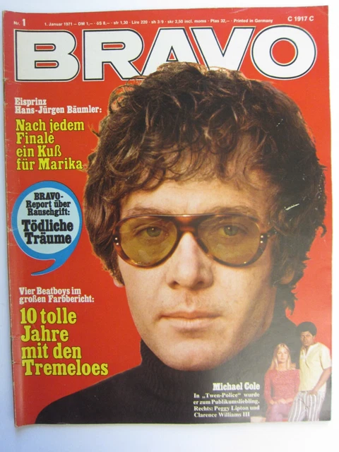 BRAVO 1/1971 MICHAEL Cole, Beach Boys, Tremeloes, Katja Ebstein, George ...