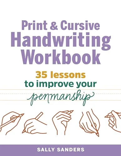 PRINT AND CURSIVE Handwriting Workbo..., Sanders, Sally £4.90 - PicClick UK