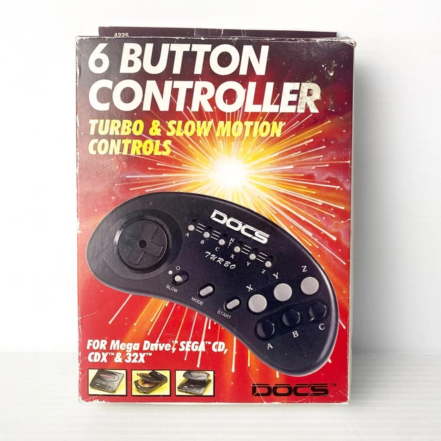 DOCS 6 BUTTON Controller - Sega Mega Drive - Brand New Sealed - Free ...