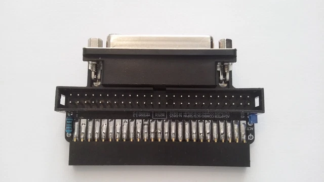 SCSI COMBO ADAPTER DB25 D-SUB 25-PIN EXTERNAL to MALE-FEMALE IDC 50-PIN ...