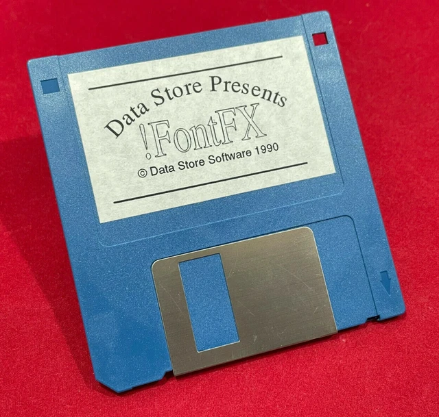 FONTFX 3.5& FLOPPY Disc for Acorn RISC OS Systems By Data Store ...