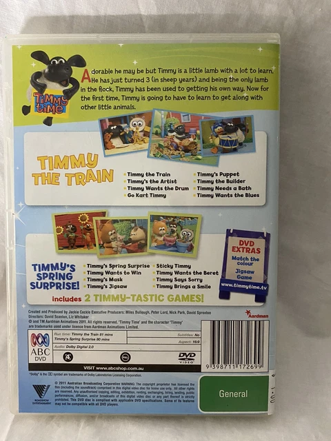 TIMMY TIME 2-DISC Collection. DVD Region 4 ABC Kids Timmy The Train ...