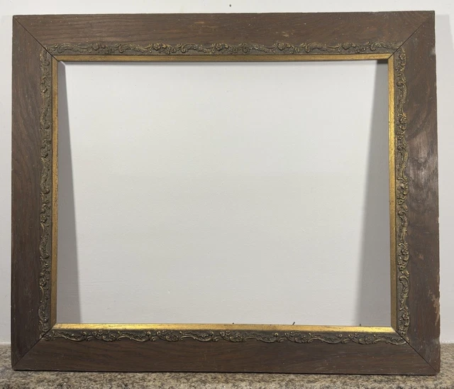 ANTIQUE FRAME 10F 10P Molding: 44x55cm View: 42.5x53cm Whole: 57.5x68cm ...