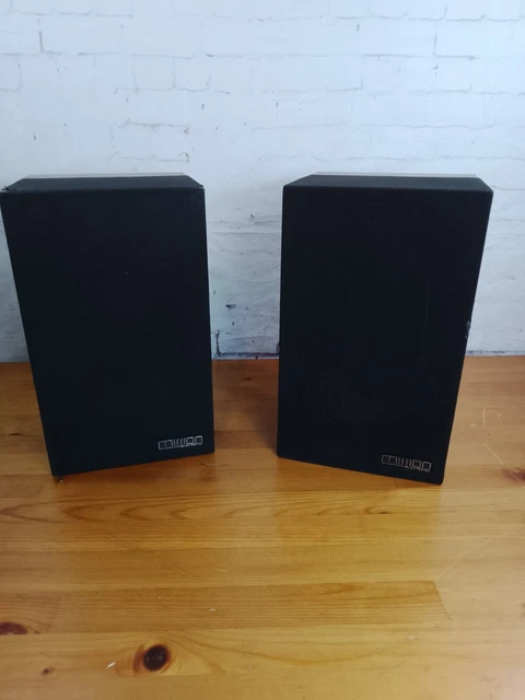 PAIR OF VINTAGE Mission Model 70 Brown Wooden 2-Way Bookshelf Speakers ...