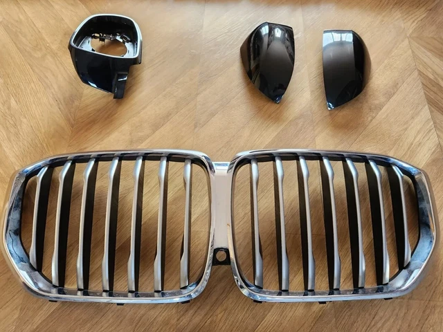 GENUINE BMW X5 G05 Front Bumper Grill 2019-2023 Chrome With D/S Wing ...