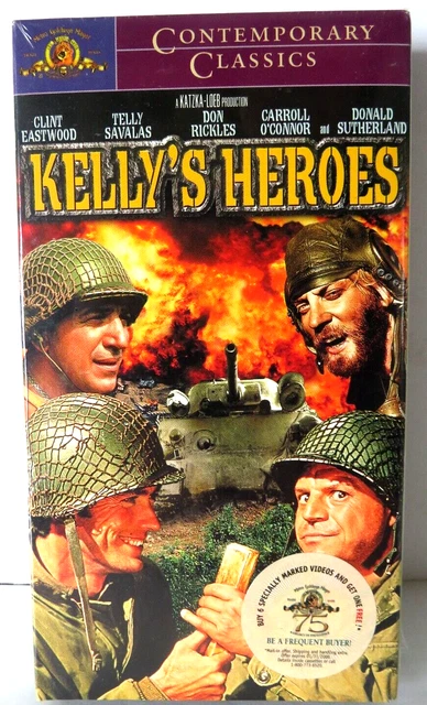 KELLYS HEROES VHS Contemporary Classics Movie Clint Eastwood Don ...