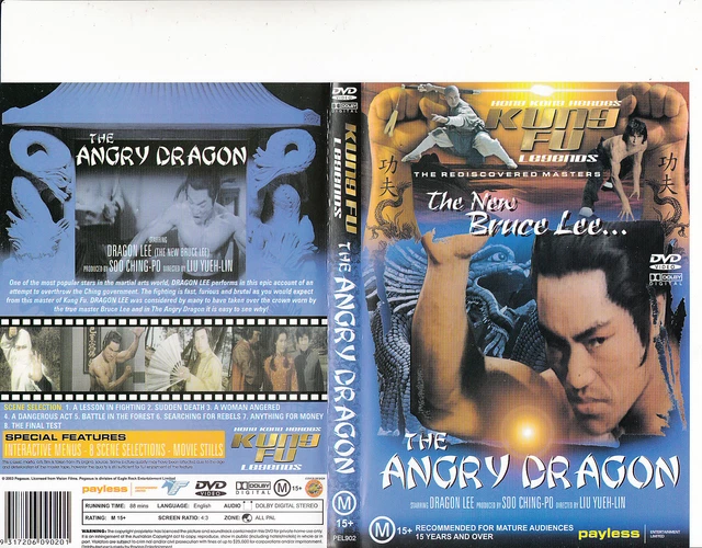 THE ANGRY DRAGON-1978-AKA Dragon Lee-Movie-DVD $19.95 - PicClick AU