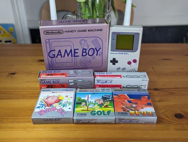 NINTENDO ORIGINAL GAME Boy/Gameboy DMG-01, JP Box, 3 Boxed Games ...