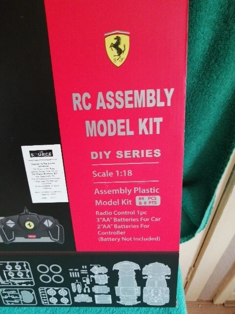 RASTAR FERRARI FXXK Evo RC Assembly Model Kit DIY Series. New Other ...
