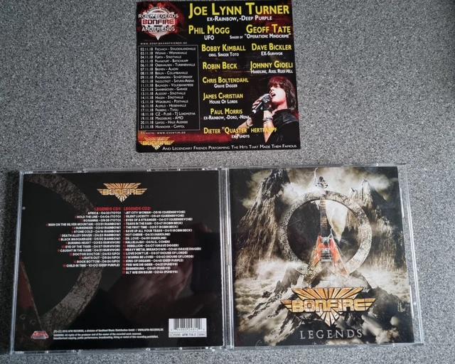 BONFIRE - LEGENDS - 2 CD Set Of Classic Rock Song Covers - + Insert ...