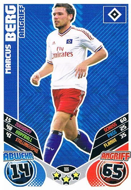 MARCUS BERG - Match Attax - #106 - Hamburger SV EUR 1,10 - PicClick FR