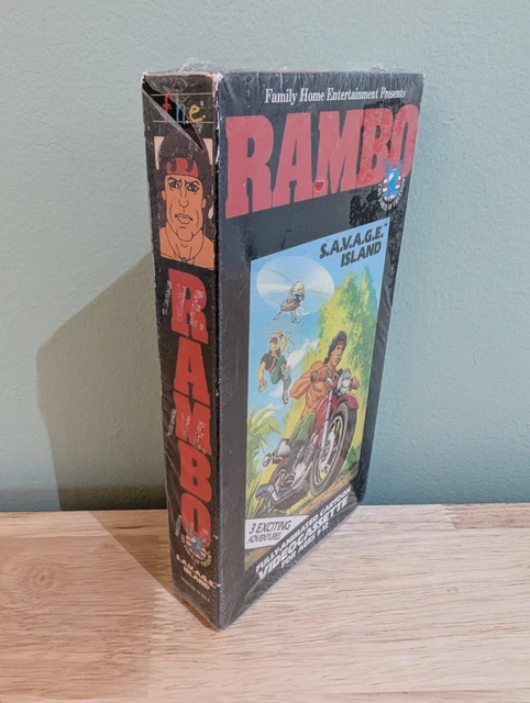 RAMBO S.A.V.A.G.E. ISLAND VHS Video Cassette Fully Animated Cartoon ...