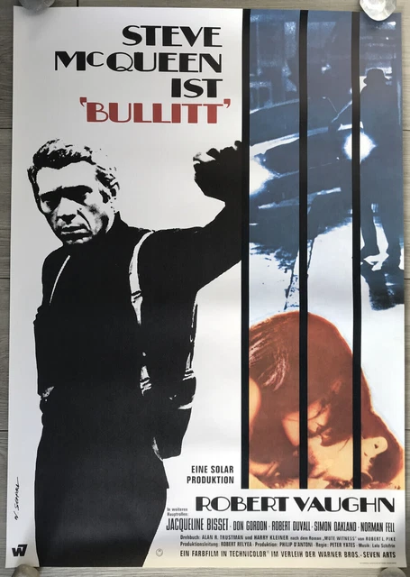 BULLITT 1968 PETER YATES STEVE McQUEEN JACQUELINE BISSET AFFICHE ...
