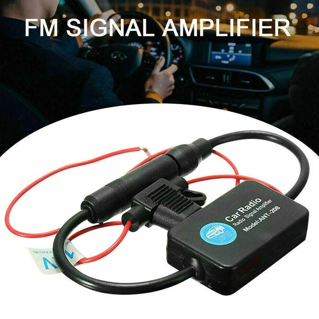 CAR AUTO STEREO FM AM Radio Signal Antenna Aerial Signal Amp Booster ...