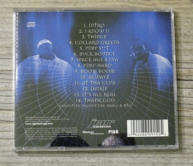 SPACE AGE 4 Eva by 8Ball and MJG Hip Hop Rap CD Jcor & 8 Ways Ent. 2000 ...