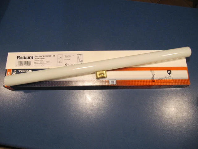 LAMPADA DI LINEA OSRAM SPECIAL LINESTRA 60W S14d bianco opale 1 base ...