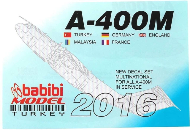 1/144 AIRBUS A400M Atlas Decal Set- RAF, German, French, Turkish and ...