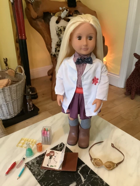 OUR GENERATION INVENTOR Doll Amelia Anne - Original Outfit with extras ...