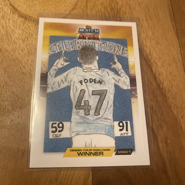PHIL FODEN MATCH Attax 2025/2026 Celebrations Limited Edition Football ...