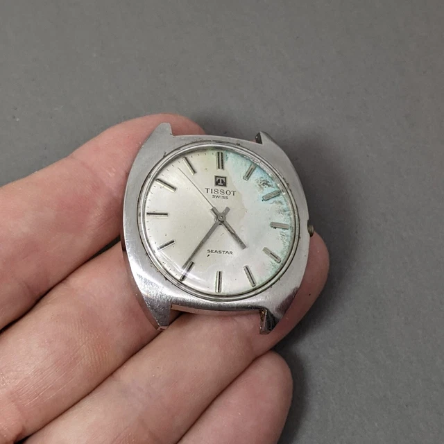 VINTAGE TISSOT SEASTAR Stainless Watch missing crown, 17J, cal. 781-1 ...
