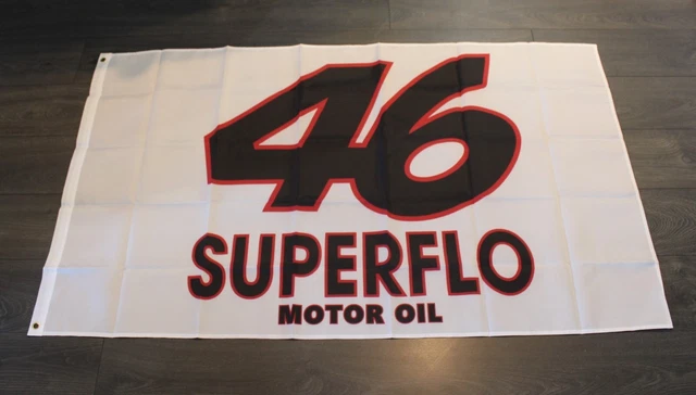 SUPERFLO MOTOR OIL Racing Banner Flag 46 Garage Days of Thunder Movie ...