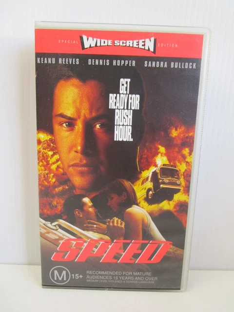SPEED, KEANU REEVES, Dennis Hopper VHS Tape, Vintage Video, Movie M, 1994 $13.98 - PicClick AU