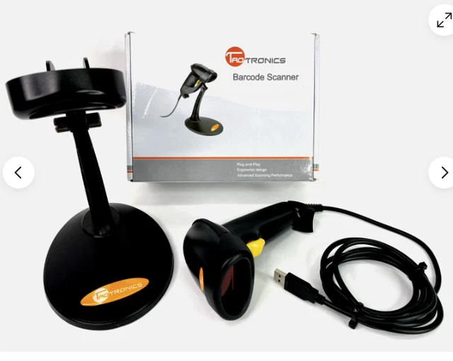 TAOTRONICS USB BARCODE Scanner Wired Handheld Laser Automatic Bar Code ...
