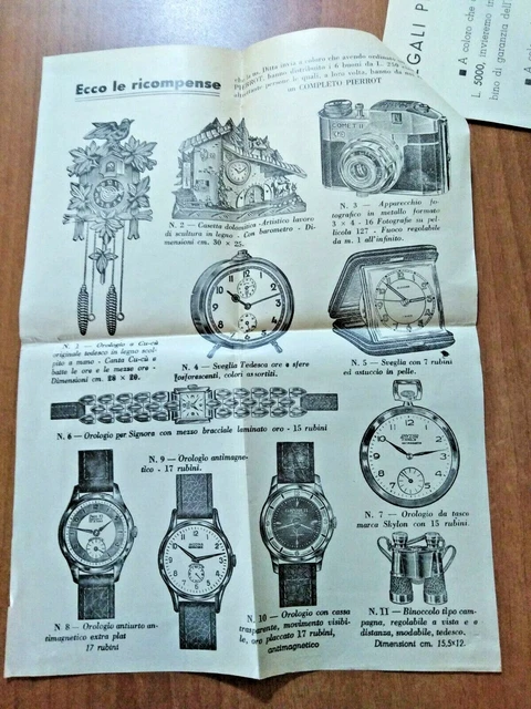 1960S TURIN TESCO advertising material complete PIERROT pyramidal sale ...