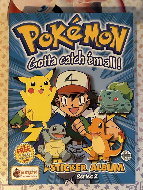 10X POKÉMON MERLIN Nintendo Sticker Album - Serie 2 (blau) - Leer/empty ...