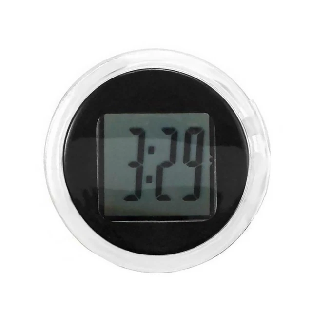 MINI WATERPROOF MOTORCYCLE Digital Clock Watch w/ Stick Motorbike Time ...
