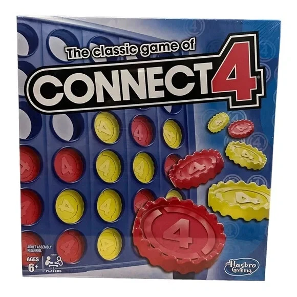 HASBRO CONNECT 4 Four in a Row Board Game for Family Kids Children New ...