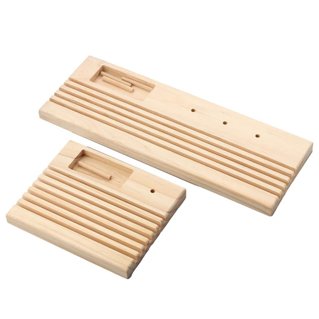 WOODEN QUILTING RULER Stand Spools Rack Quilt Ruler Holder Organizer ...