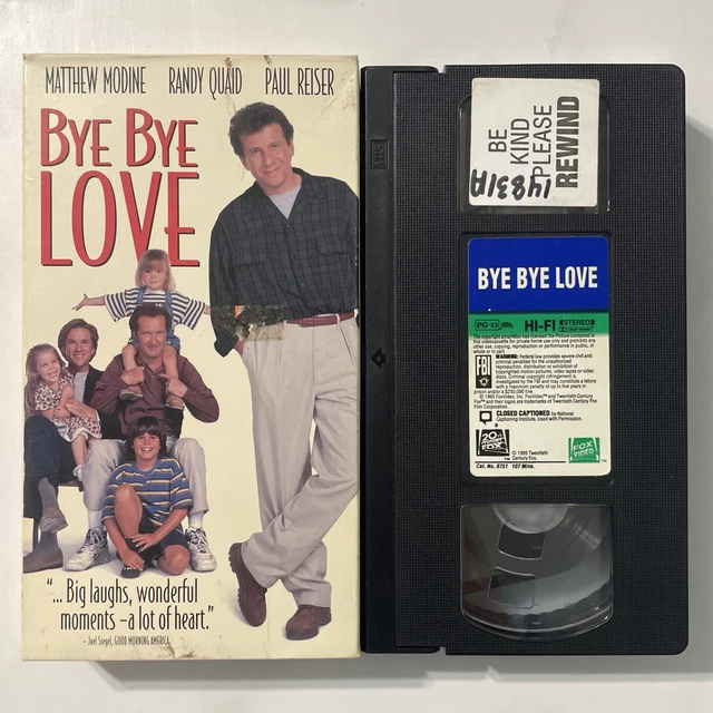 BYE BYE, LOVE (VHS) Matthew Modine, Randy Quaid, Paul Reiser ~ BUY 2 ...