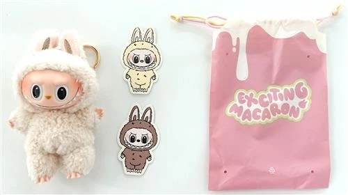 POP MART THE MONSTERS Emocionante Macaron LABUBU Muñeca de Peluche ...