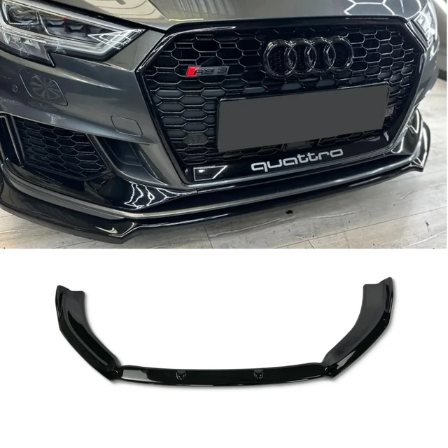 AUDI RS3 (8V) Facelift (2017-2020) Front Lip Splitter (Gloss Black) £129.99 - PicClick UK