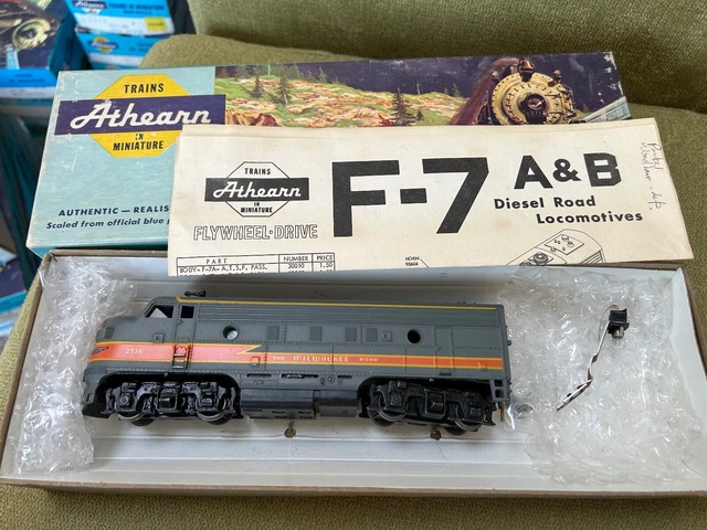 ATHEARN HO SCALE FW Milwaukee Road F7A Super-Geared RTR Locomotive $59. ...