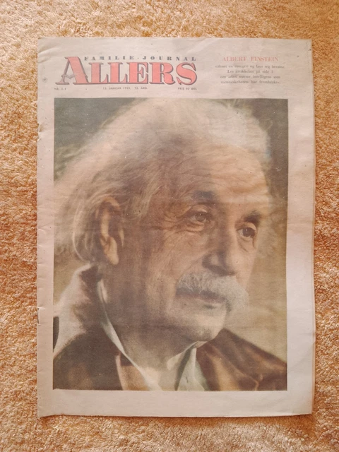 ALBERT EINSTEIN FRONT Cover 1949 Steve CANYON Mickey MOUSE NIVEA £215. ...