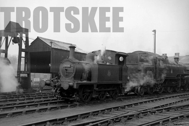 LARGER NEGATIVE BR British Railways Steam Loco 31556 Class P 1960 £4.97 ...