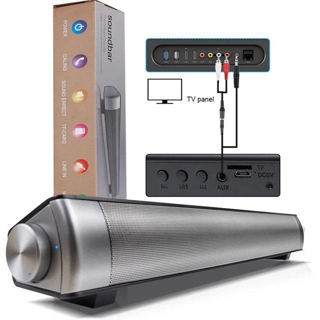 TV SOUND BAR Wireless Soundbar Home Theater Subwoofer Bluetooth Speaker ...