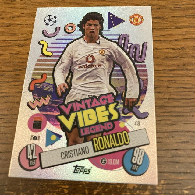 CRISTIANO RONALDO VINTAGE Vibes Legend Match Attax 2024/2025 24/25 # 418 £1.50 - PicClick UK