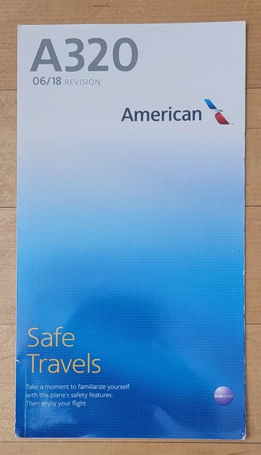 AMERICAN AIRLINES - Safety Card - A320 - Cpn2543393 - Code 4227 - Rev 6 ...