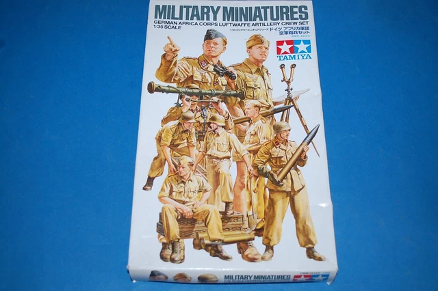 TAMIYA 35343 - German Africa Corps Luftwaffe Artillery Crew Set scala 1 ...