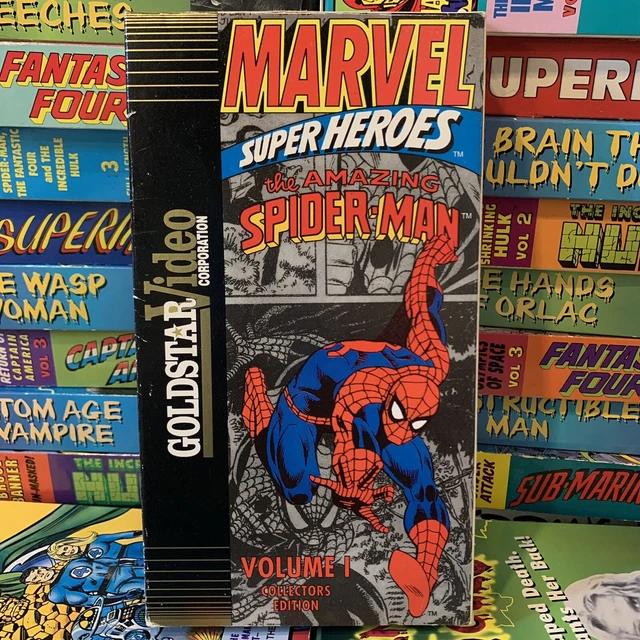 MARVEL SUPER HEROES the Amazing Spider-man VHS Peter Parker Animation £ ...