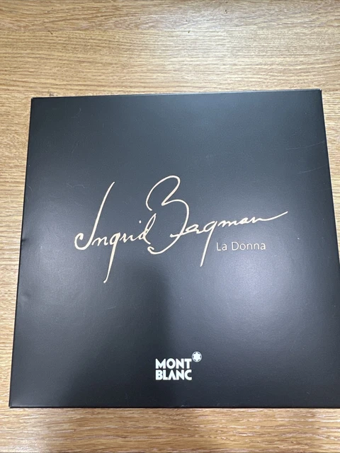 MONTBLANC INGRID BERGMAN La Donna Special Edition Ballpoint Pen. 104907 ...