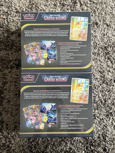 2POKÉMON TCG: MEGA Evolution - Chaos Rising Pokémon Center ETB Elite ...