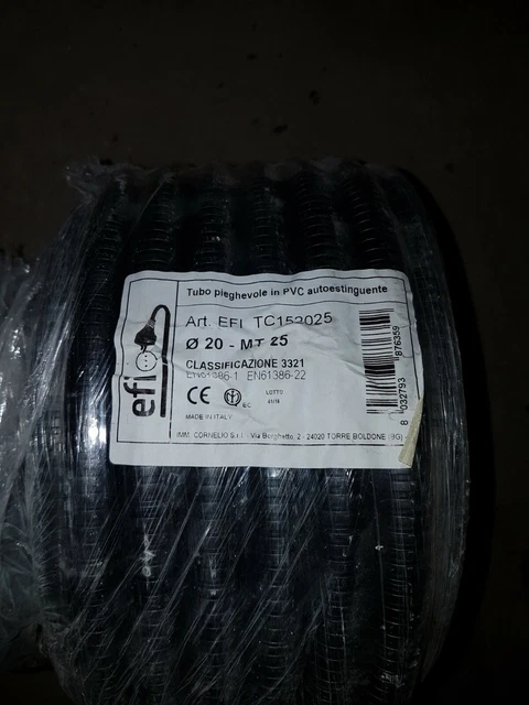 TUBO CORRUGATO PER Impianti Elettrici Pieghevole In PVC Autoestinguente ... TUBO CORRUGATO PER Impianti Elettrici Pieghevole In PVC Autoestinguente ...