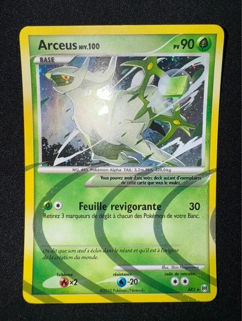 CARTE POKÉMON - Arceus niv 100 holographique secrète AR2 FR - Platine ...