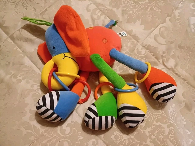 JELLYCAT 'JELLYKITTEN' HOOPY Loopy Elephant - Cip On Pram Toy * Unused ...