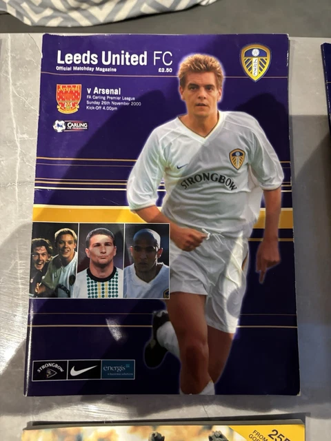 LEEDS UNITED PROGRAMMES 2000-2002 £3.00 - PicClick UK